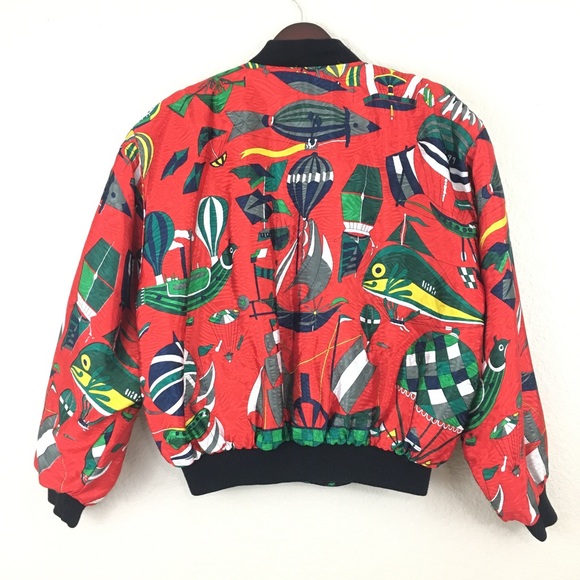 Vintage | Jackets & Coats | Vintage 999 Colorful Bomber Jacket | Poshmark